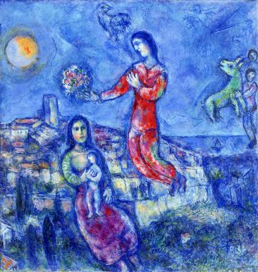 Love in Marc Chagall's work