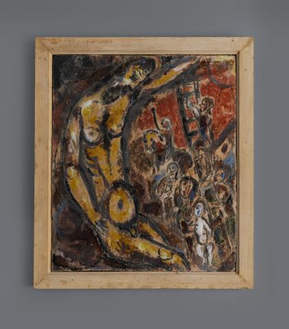 The Descent from the Cross, Ceramic by Marc Chagall (1951)