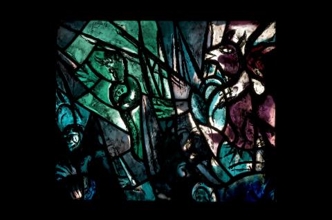 The Tribe of Gad, stained glass window study for the Hadassah Hospital ...