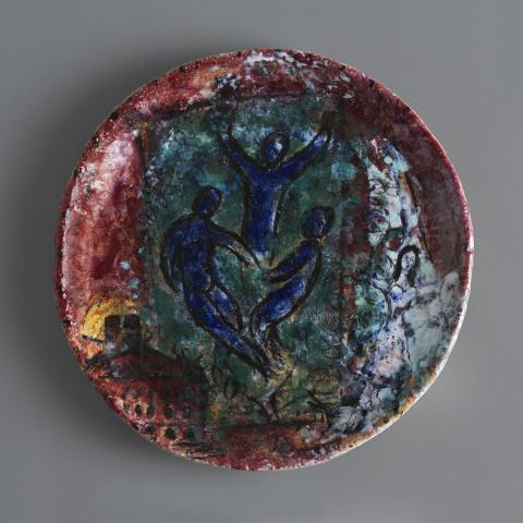 The Paris series: The Opera House, Ceramic by Marc Chagall (1953)