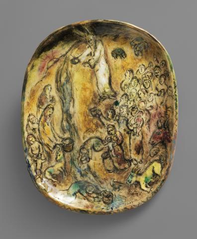 Moses at the Spring, Ceramic by Marc Chagall (1950)