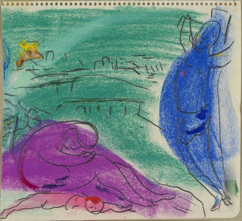 Paris series: sketch for Quai de la Tournelle, Works on paper by Marc ...