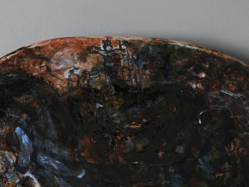 The Descent from the Cross, Ceramic by Marc Chagall (1951)