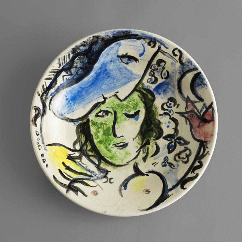 The Conversation, Ceramic by Marc Chagall (1958)