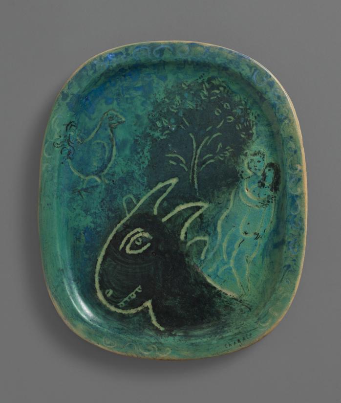 The Donkey, Ceramic by Marc Chagall (1950)