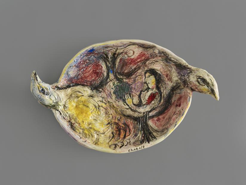 The Two Birds, Ceramic by Marc Chagall (1961)